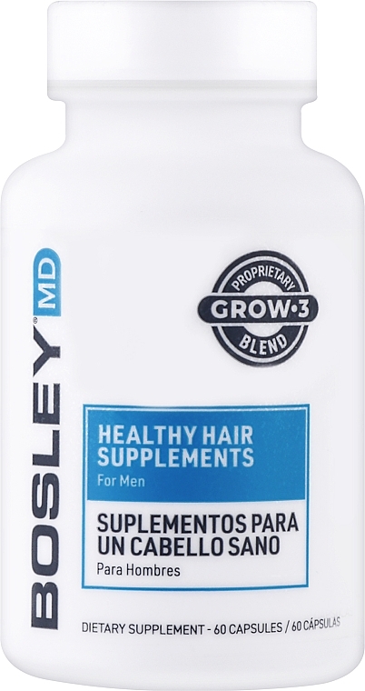 Дієтична добавка для росту здорового волосся у чоловіків Bosley MD Healthy Hair Supplements For ...